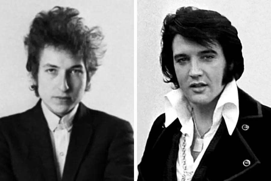 Bob Dylan ne parolis dum unu semajno post kiam Elvis Presley mortis