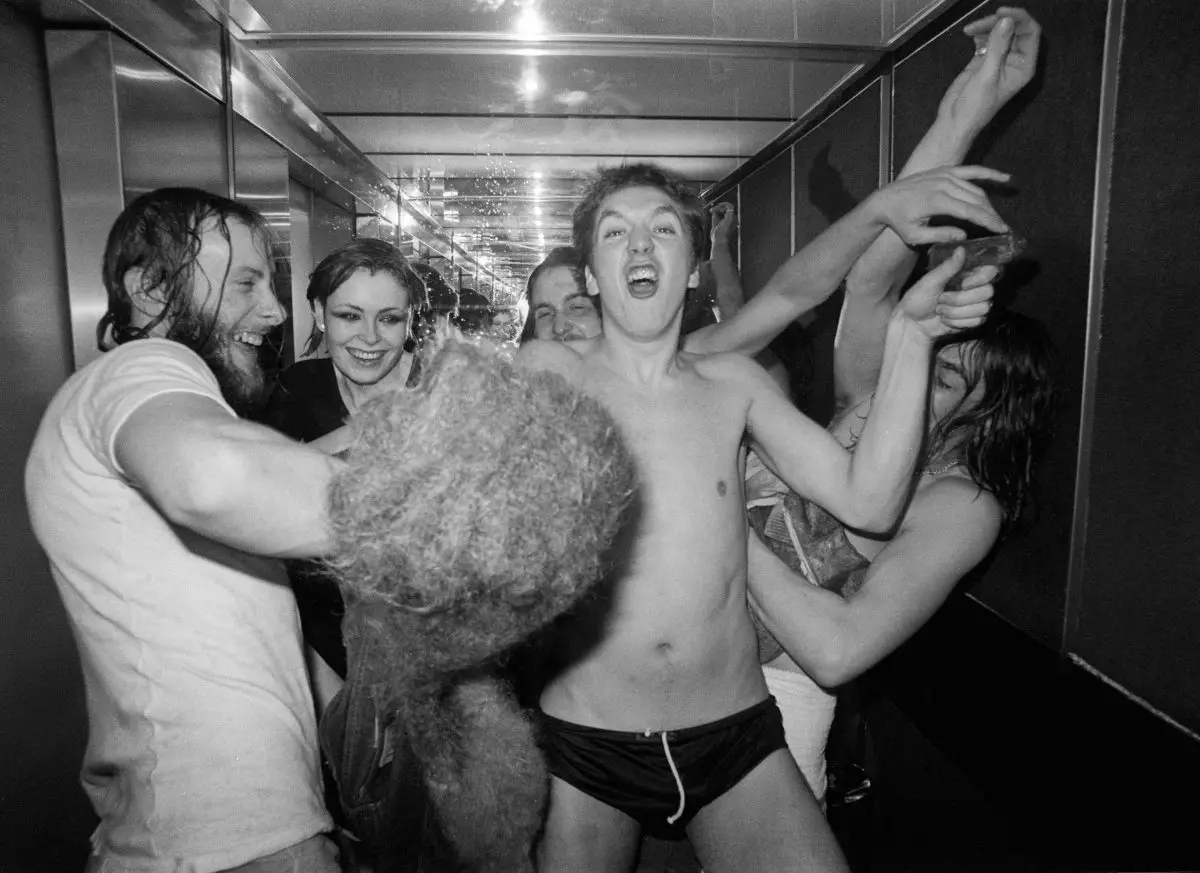 Sex Pistols, Steve Jones. Anarchie Tour. 1976