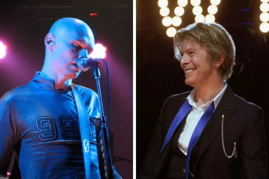 David Bowie en Billy Corgan duet op 'All The Young Dudes'