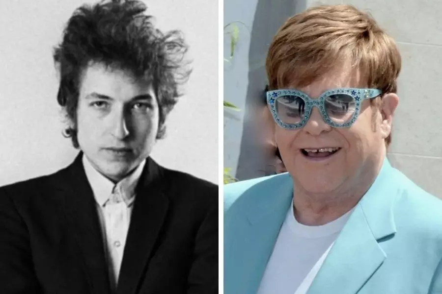 Elton John nthawi ina anayesa kupereka "scruffy" Bob Dylan makeover