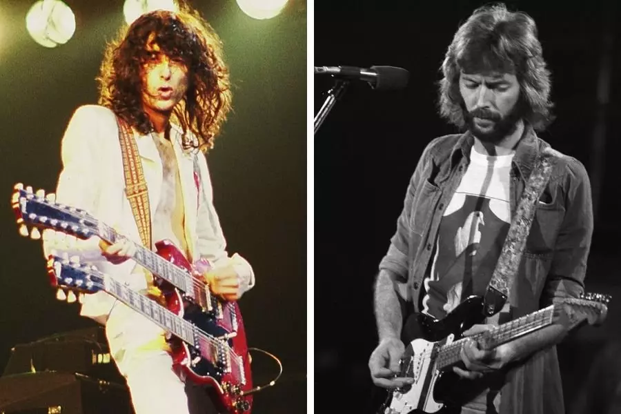 Jimmy Page rivelas sian reagon kiam li unue vidis Eric Clapton ludi