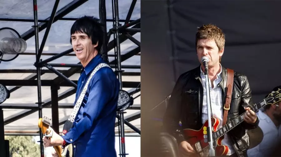 Johnny Marr agus Noel Gallagher ag casadh 'Lust for Life' le Iggy Pop