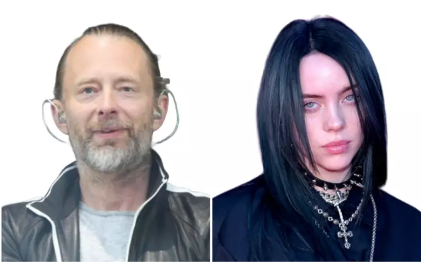 Thom Yorke de Radiohead aliĝas al la fanklubo Billie Eilish