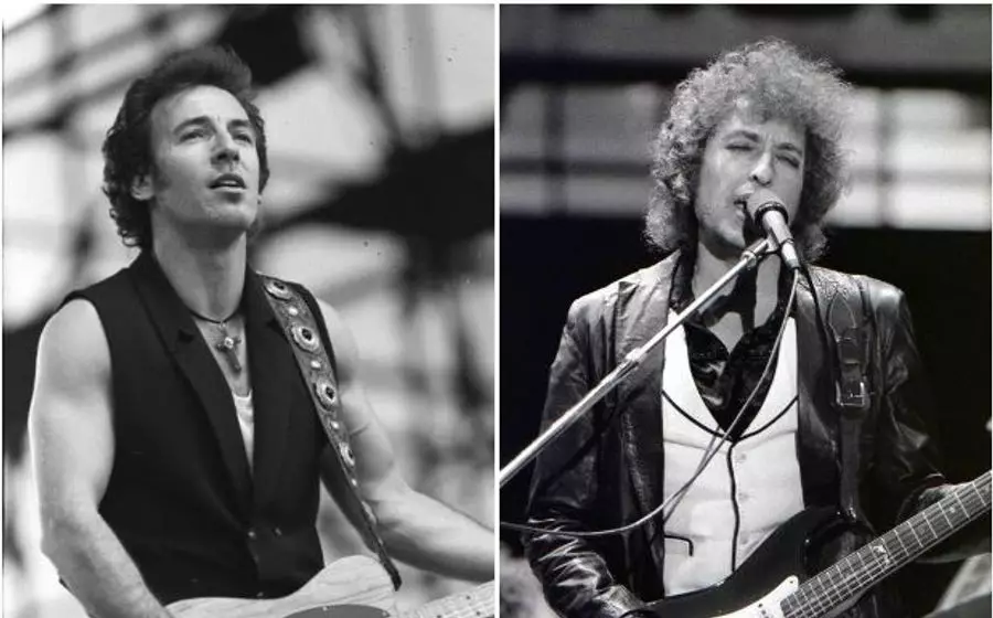 O Bob Dylan e ufiufi le 'Siva i le Pogisa' a Bruce Springsteen