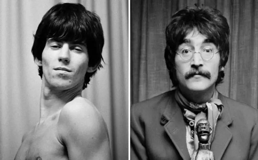 John Lennon ug Keith Richards "acid-fueled road trip"