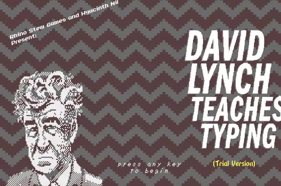 Erkundung des absurden Spiels „David Lynch Teaches Typing“