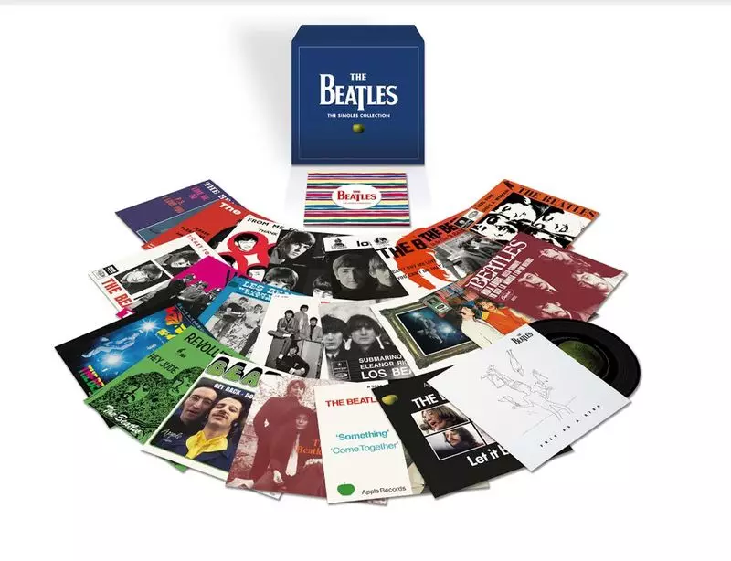 Ang Beatles magpagawas og limitado nga edisyon nga koleksyon sa pito ka pulgada nga vinyl singles