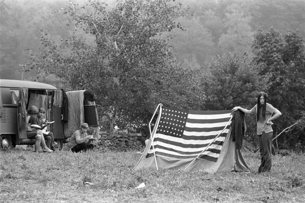 Baron Wolman se beelde van Woodstock-fees 1969