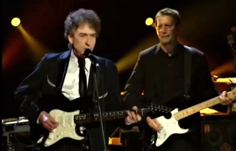Боб Дилан, дует на Клептон на Don't Think Twice It's All Right