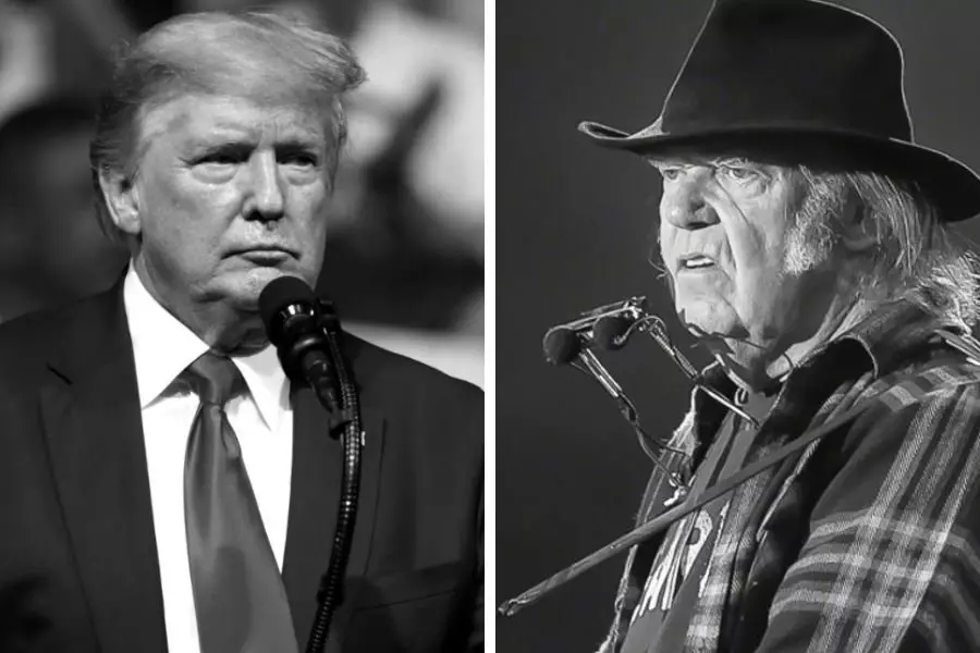 Neil Young reagas kolere al la uzo de Donald Trump de sia muziko