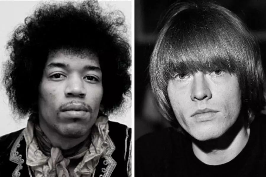 A disputa de Brian Jones e Jimi Hendrix no estudo