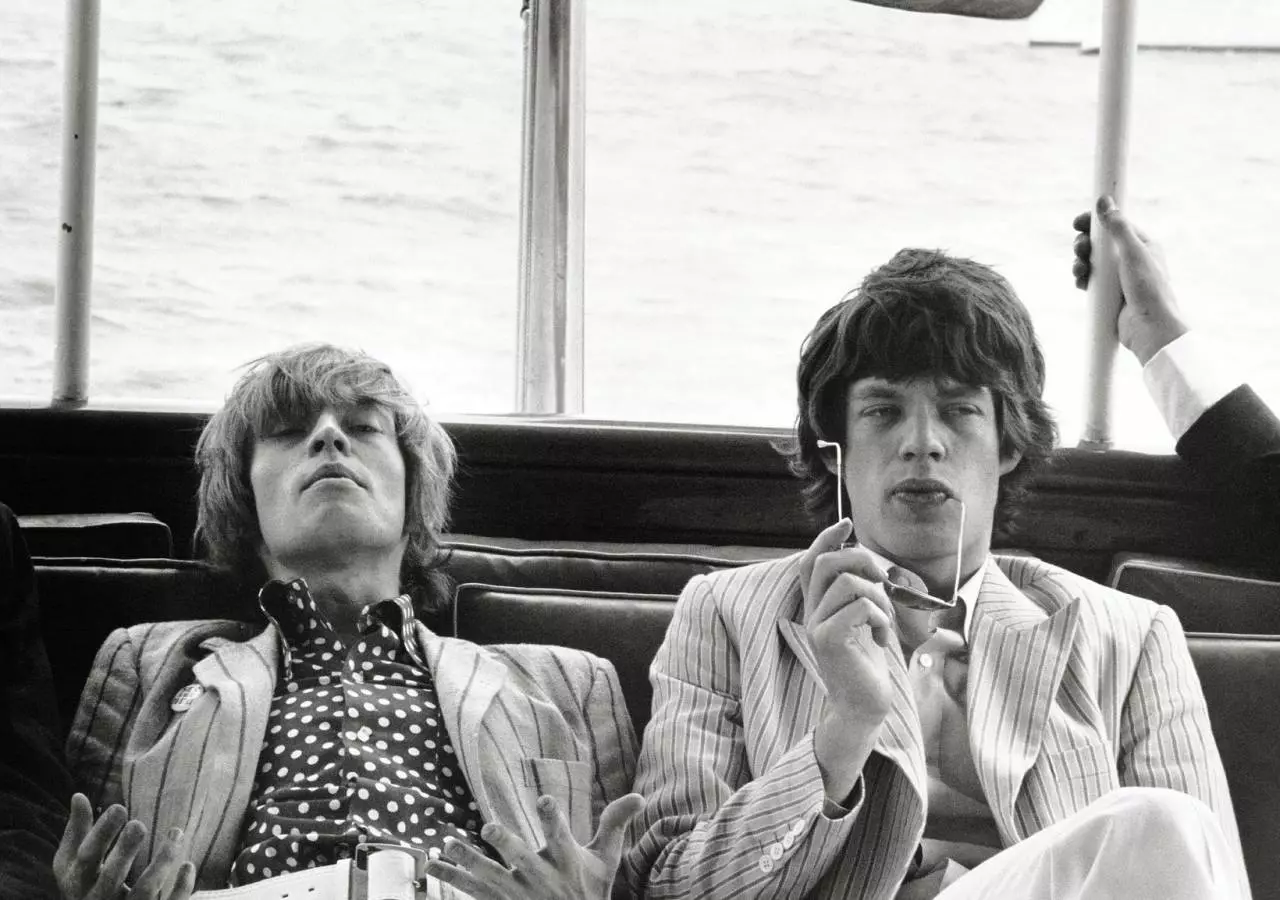 Brayan Jons va Mik Jagger Nyu-York 1966 yil