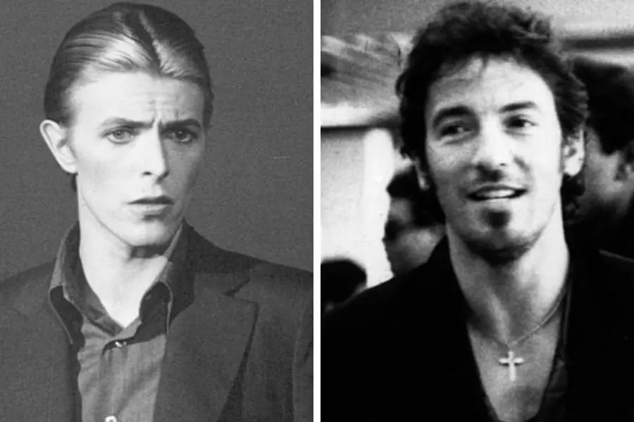 Tingali deui waktos David Bowie nutupan Bruce Springsteen