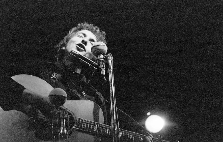 Leikur Bob Dylan fyrir Bítlana á Englandsferð 1965