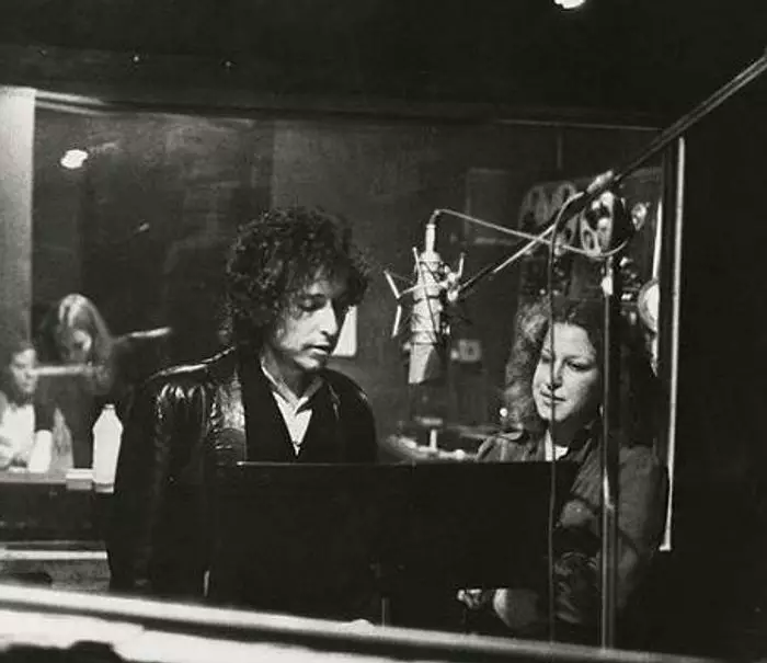 Rare audio fan Bob Dylan en Bette Midler yn 'e studio
