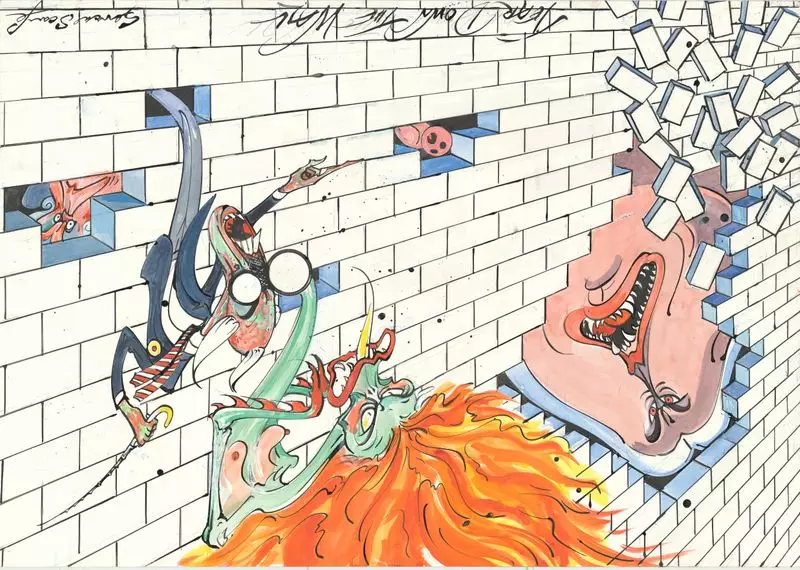 Távol találkozik: Gerald Scarfe, a Pink Floyd falát festő művész