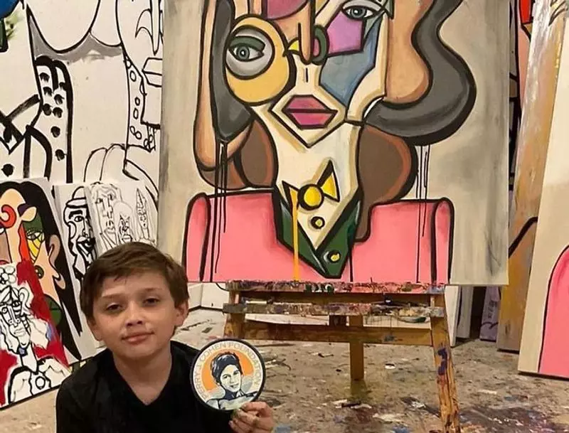 Andres Valencia: El nen de deu anys pren el món de l'art per asalto