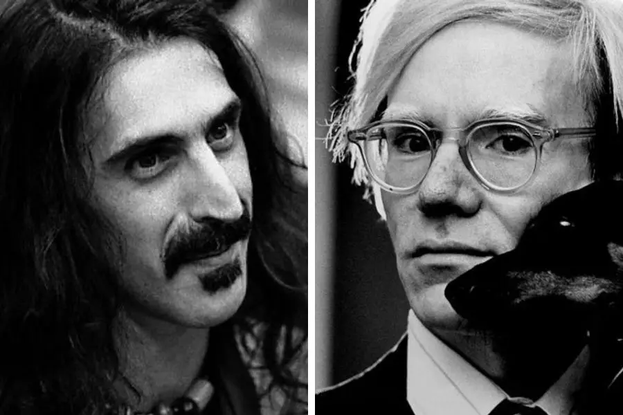 Andy Warhol جي ٽي وي شو تي فرين Zappa جي ظاهر