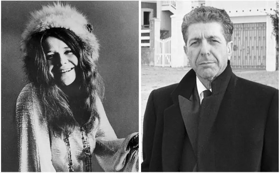 Leonard Cohen Janis Joplin üçün "Chelsea Hotel #2" mahnısını ifa edir
