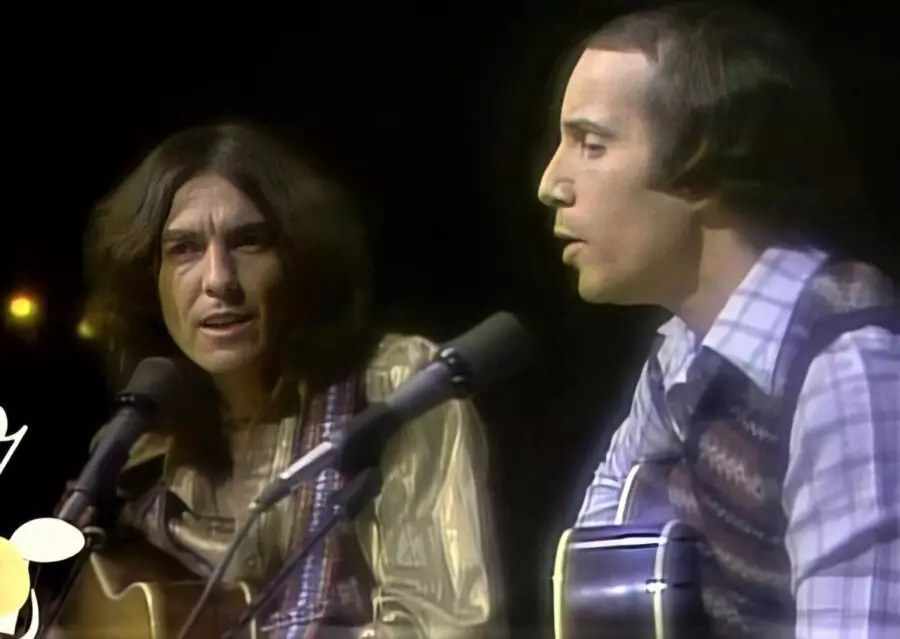 George Harrison och Simon duett Beatles "Here Comes The Sun"