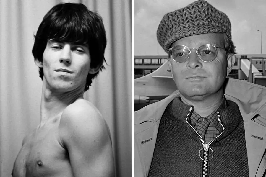 Keith Richards prijeti Capoteu na turneji Rolling Stonesa 1972