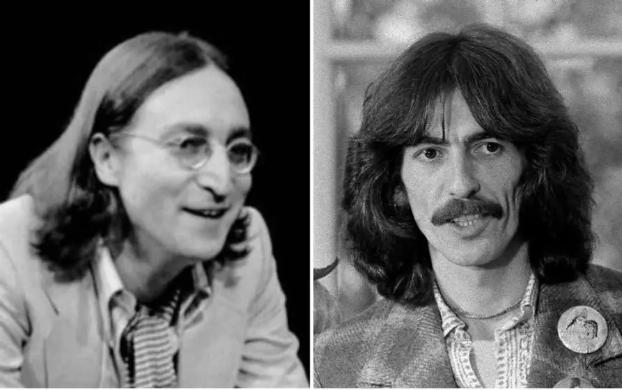 Setšoantšo sa John Lennon le George Harrison ba rekotiloeng 'U Robala Joang?'