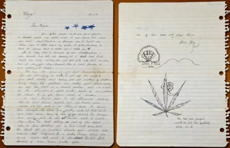 Guns 'N' Roses Slash håndskrevet brev til sin kæreste 5327_1
