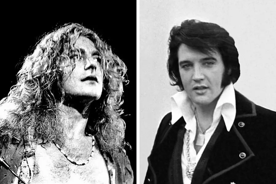 A ocasião importante em que o Led Zeppelin conheceu Elvis Presley
