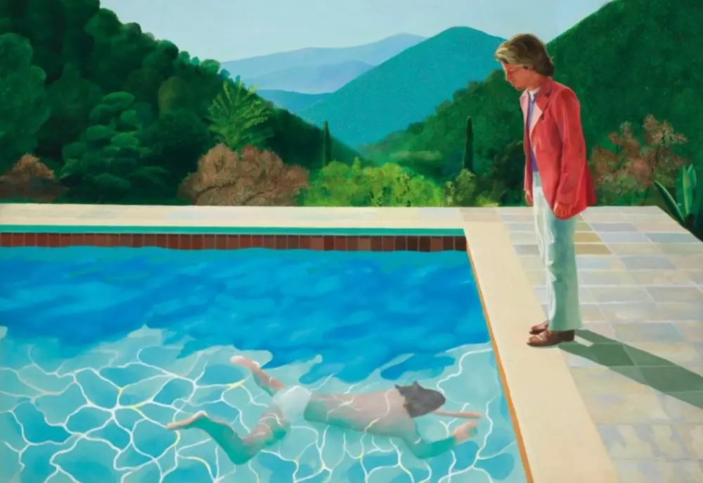 Lukisan kolam renang David Hockney akan memecahkan rekor penjualan