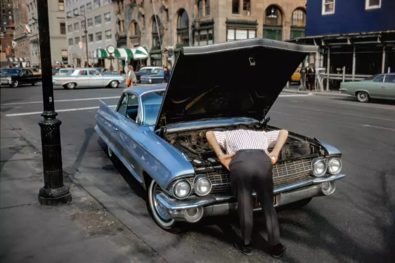 Litšoantšo tse makatsang tsa Kodachrome tsa New York City, 1966 - 1967