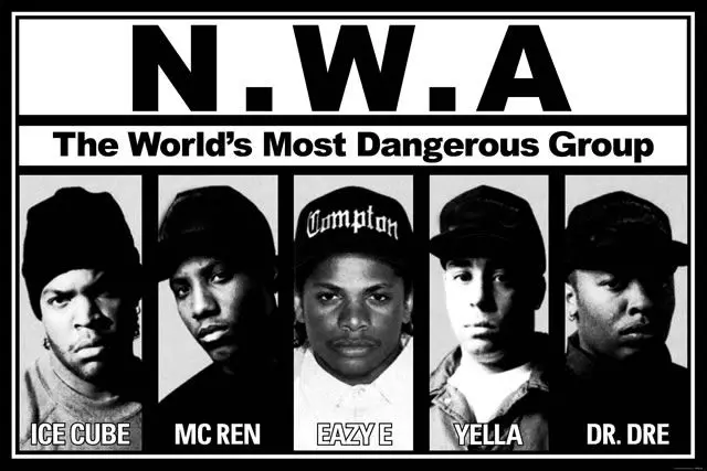 Dar kartą aplankykite pagrindinį N.W.A. albumą „Straight Outta Compton“