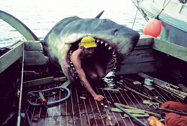 នៅពីក្រោយឆាកនៃស្នាដៃនិពន្ធរបស់ Steven Spielberg 'Jaws' 6169_16