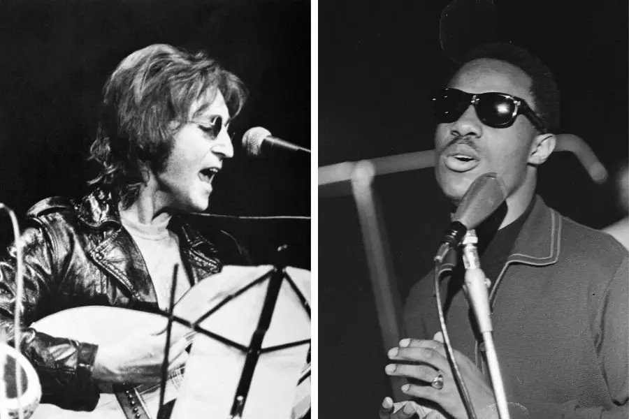 Stevie Wonder mengumumkan kematian John Lennon secara langsung di atas panggung