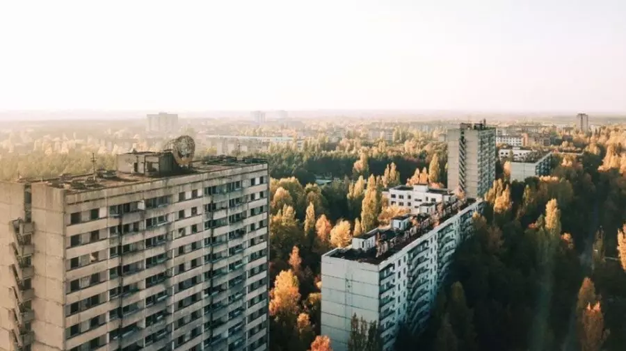 ရင်သပ်ရှုမောဖွယ် ဒရုန်းရုပ်ရှင်ကား Pripyat, Chernobyl, ယနေ့ဖမ်းယူ