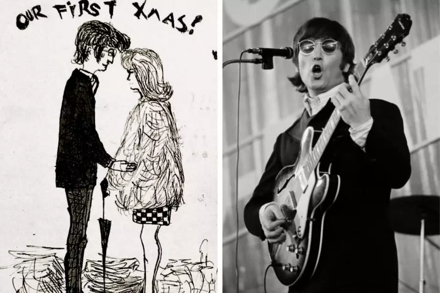 Scrisoarea de dragoste de Crăciun a lui John Lennon către soția sa Cynthia