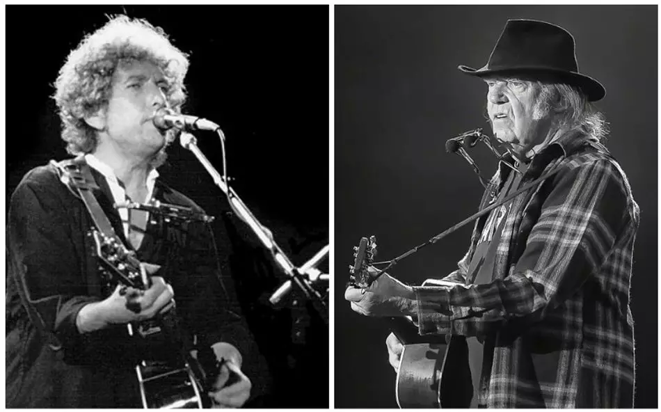 Bob Dylan sy Neil Young duet 'Knockin' on Heaven's Door'