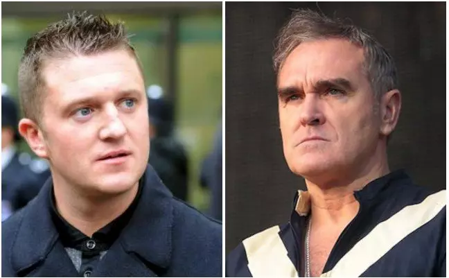 Morrissey sako, kad elgesys su kraštutinių dešiniųjų aktyvistu Tommy Robinsonu yra „šokiruojantis“