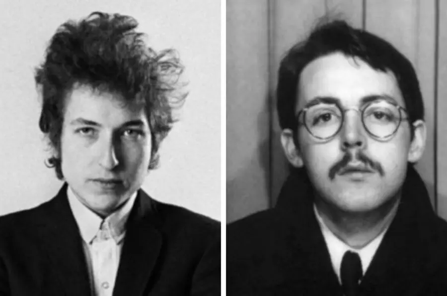 Se Beatles prata om att träffa sin "idol" Bob Dylan