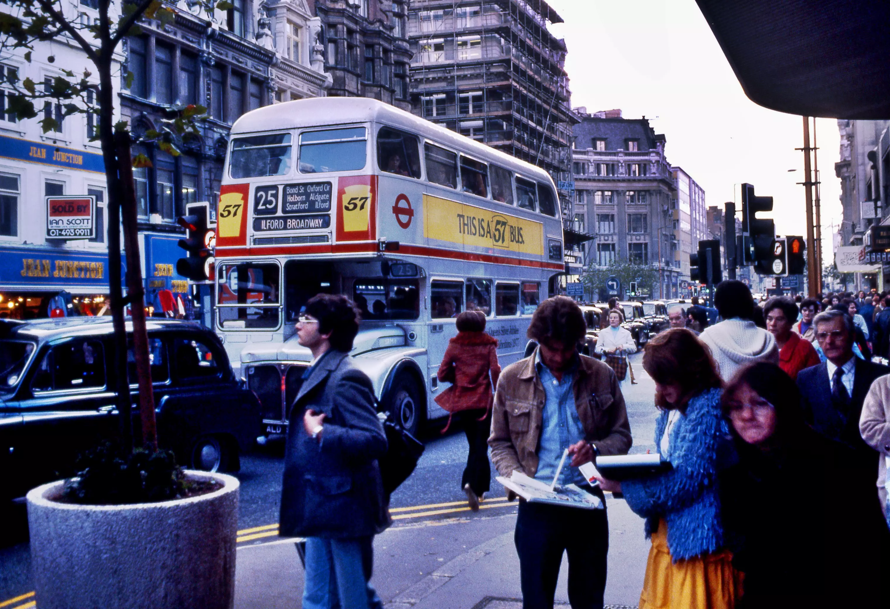 Silver Jubilee London 1977 1970-tallet oktober-øyeblikksbilder Kodachrome