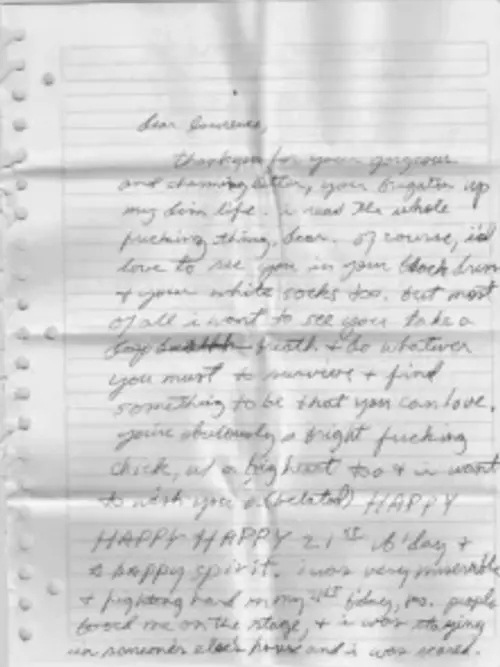 Cómo la carta de admirador de Iggy Pop salvó a una chica afortunada 9668_2